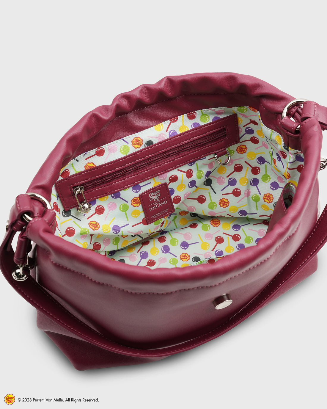 TOS x Chupa Chups Ruched Bag (Cherry) - Tocco Toscano