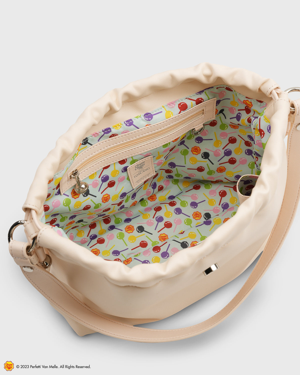 TOS x Chupa Chups Ruched Bag (Strawberry Cream) - Tocco Toscano