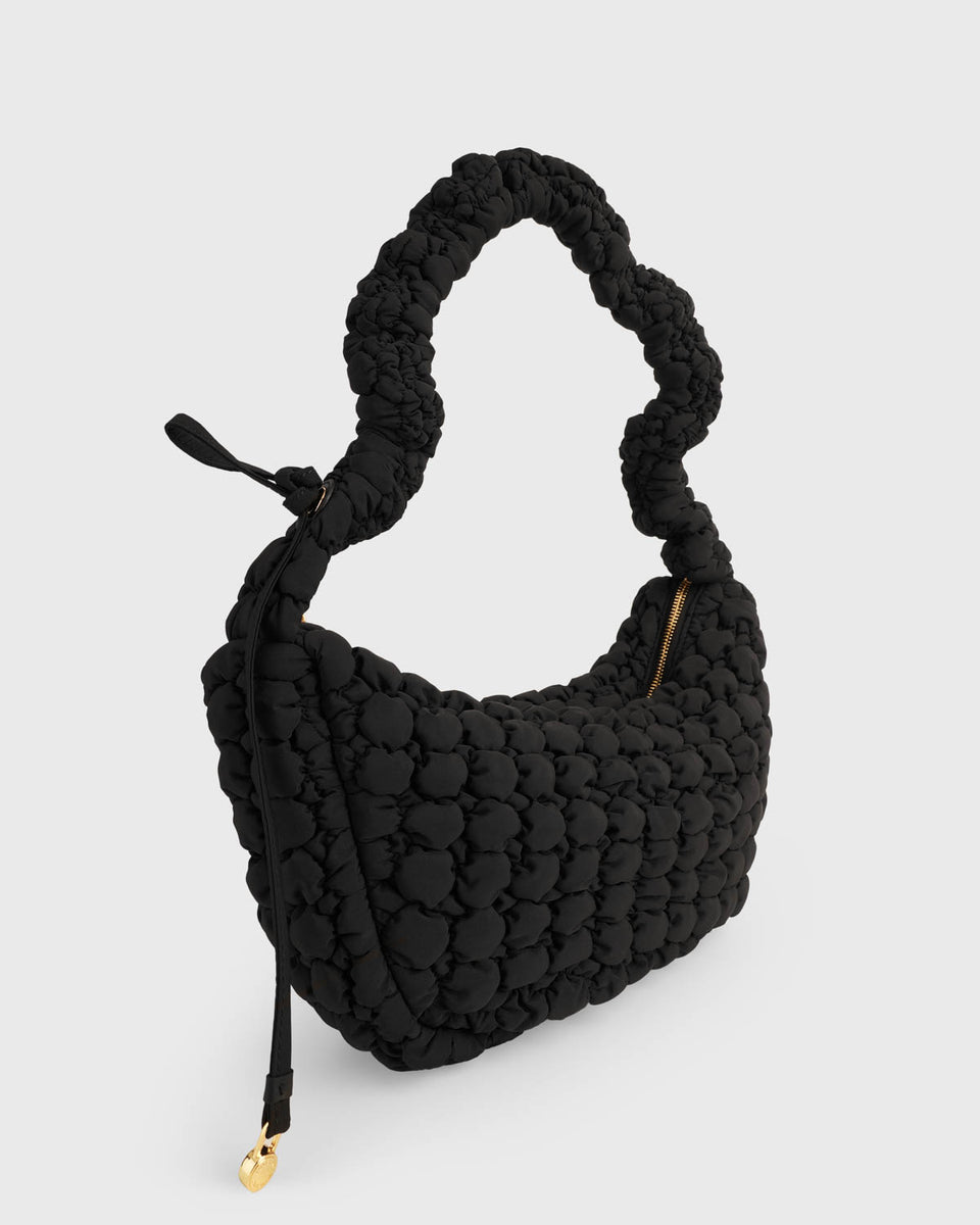 Bloom Shoulder Bag (Black) - Tocco Toscano