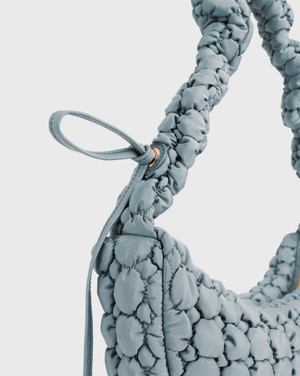 Bloom Shoulder Bag (Slate Blue) - Tocco Toscano