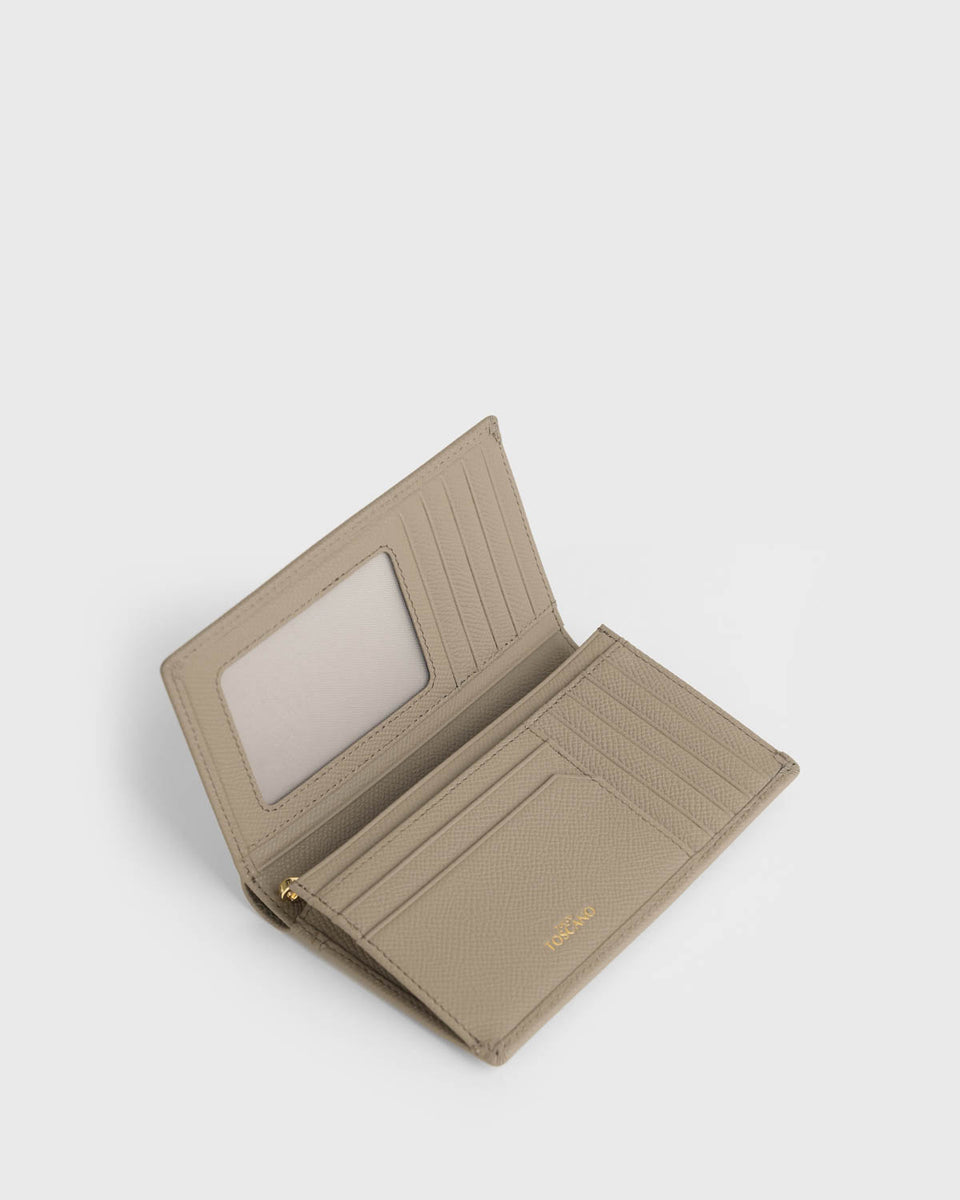 Heather Bifold Wallet (Taupe) - Tocco Toscano
