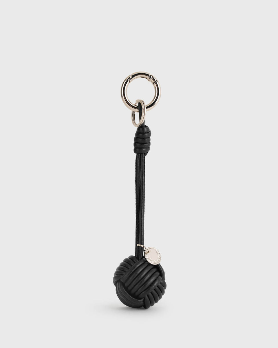 Sonya Braided Ball Charm (Black) - Tocco Toscano