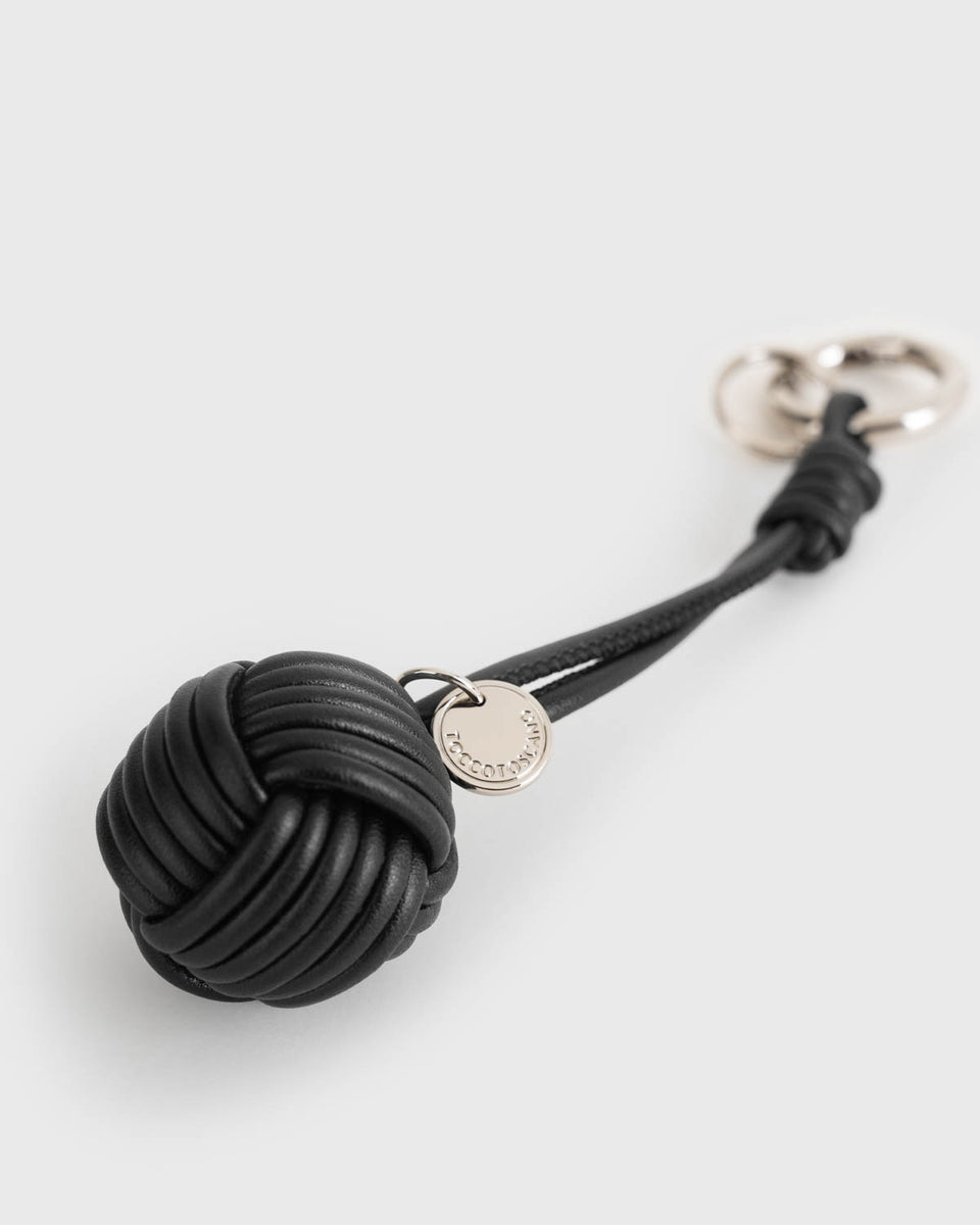 Sonya Braided Ball Charm (Black) - Tocco Toscano