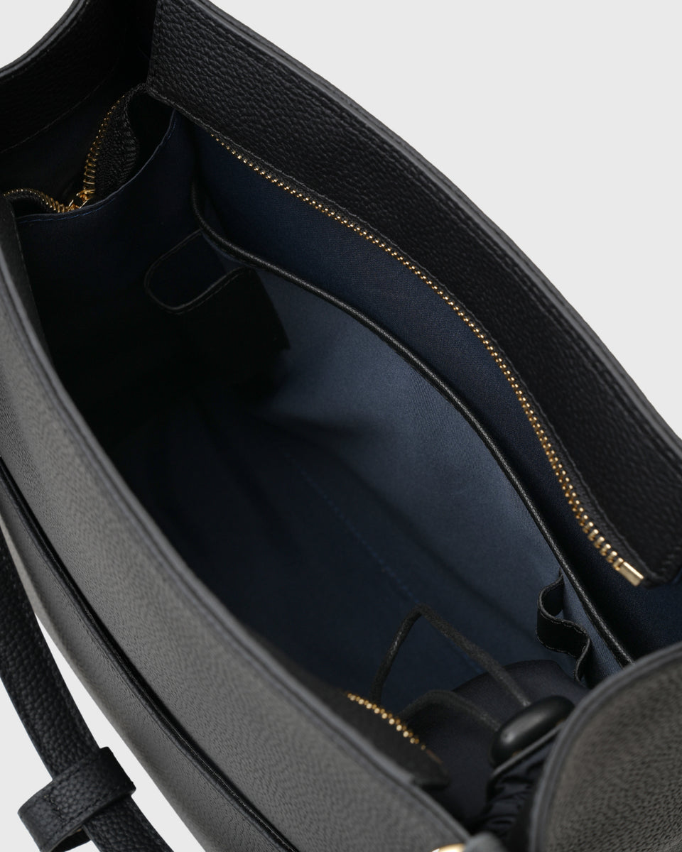 Mae Boxy Tote (Black) - Tocco Toscano