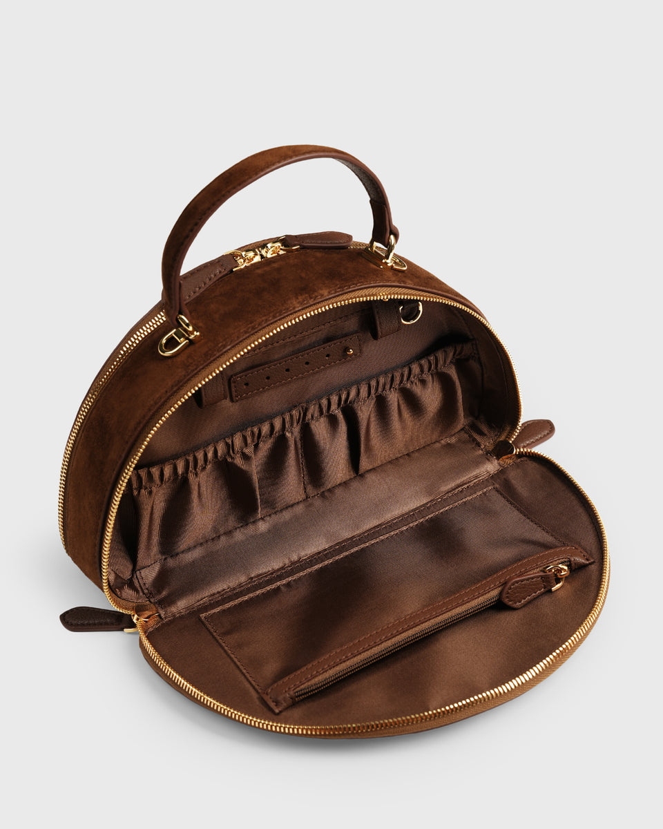Luisa Train Case (Chocolate) - Tocco Toscano