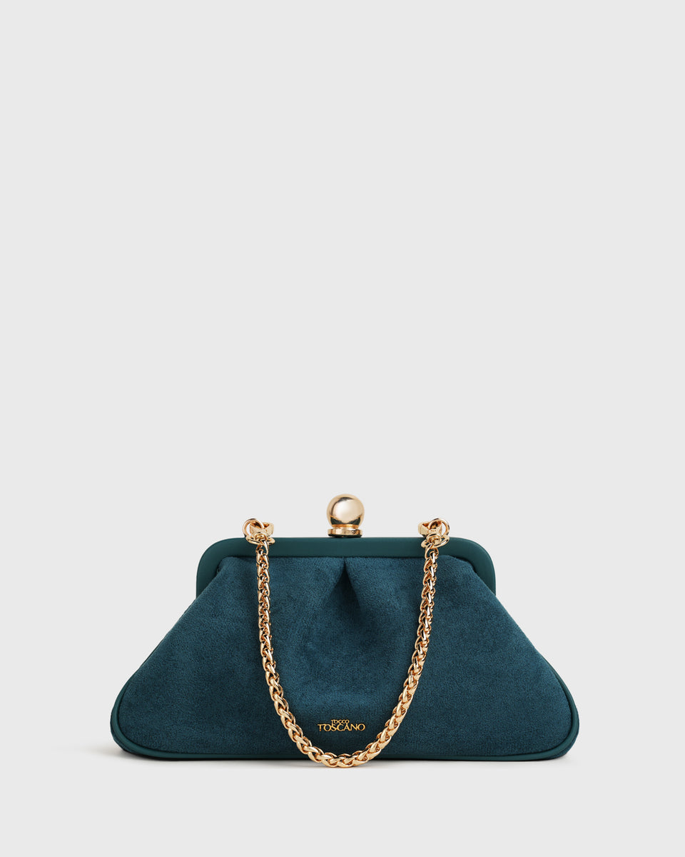 Noemi Clutch (Crystal Teal) - Tocco Toscano