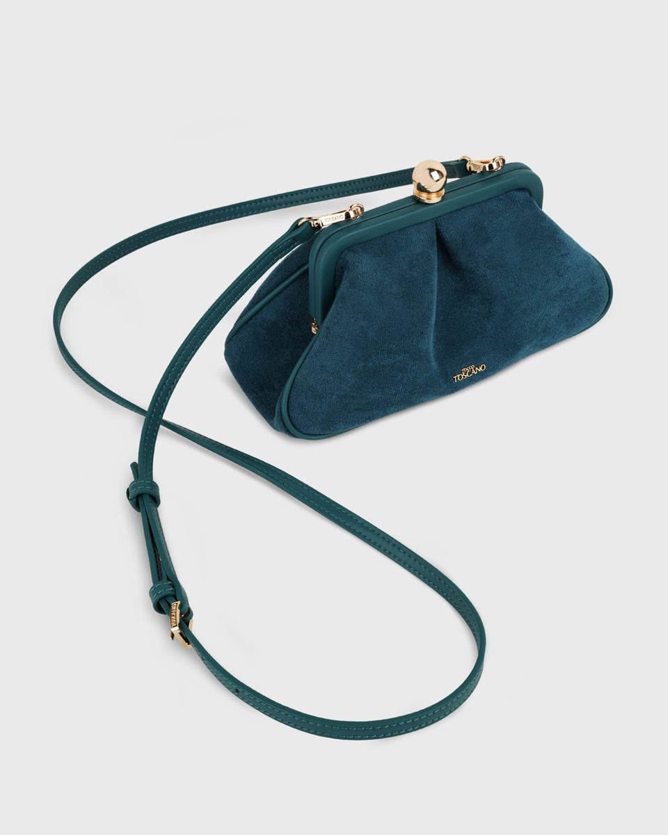 Noemi Clutch (Crystal Teal) - Tocco Toscano