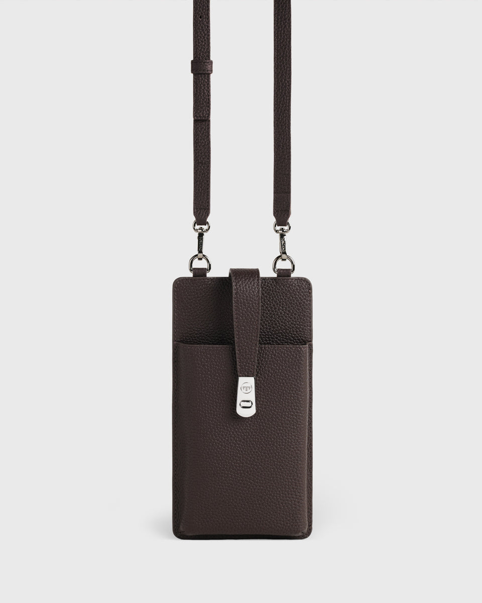 Casey Mobile Phone Bag (Dark Plum) - Tocco Toscano