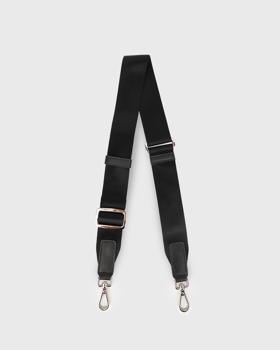 Hayley Webbing Bag Strap (Black) - Tocco Toscano