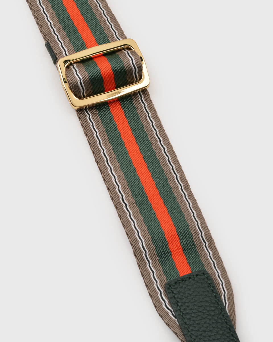 Webbing Bag Strap (Brown/Red) - Tocco Toscano